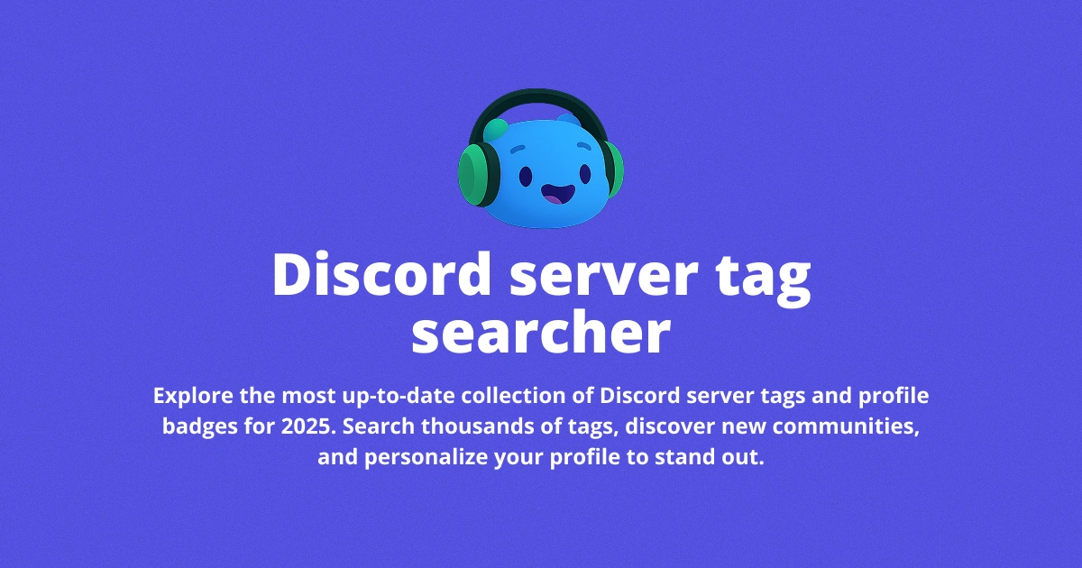 Search Discord Tags & Badges | Discord Guild Tag Searcher